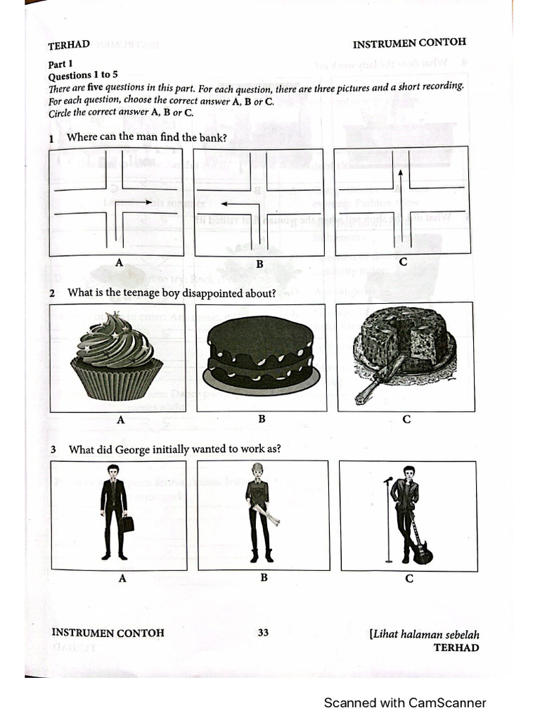 PT3 Listening Practice 1 | PDF