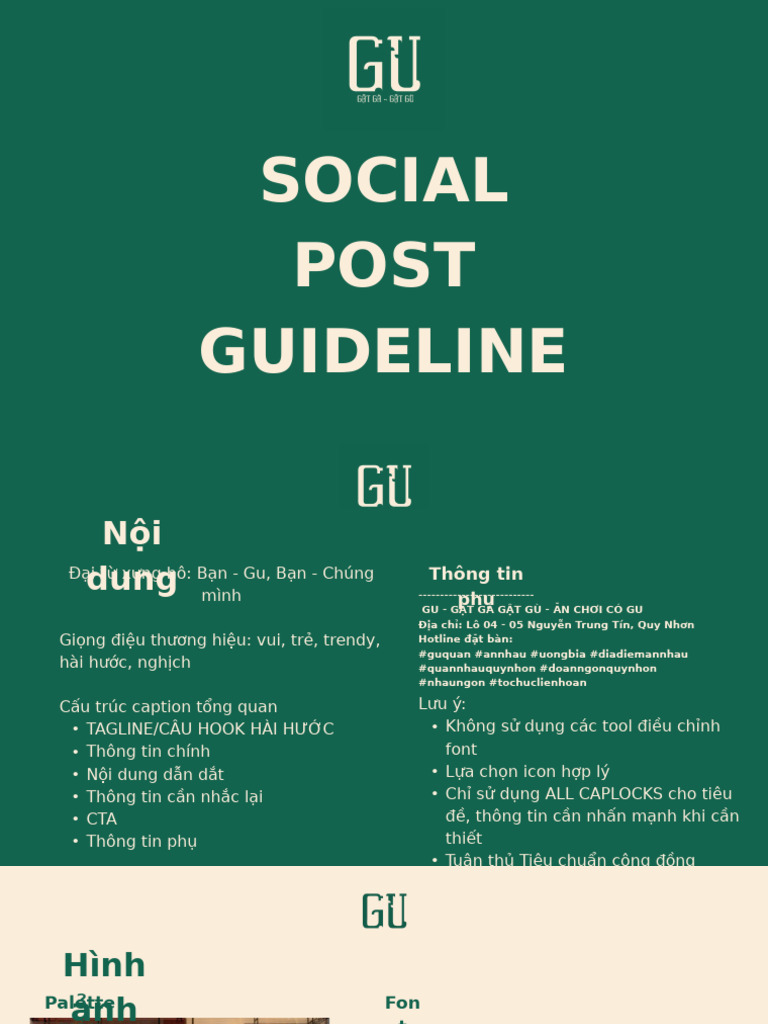 Social Post Guideline | PDF