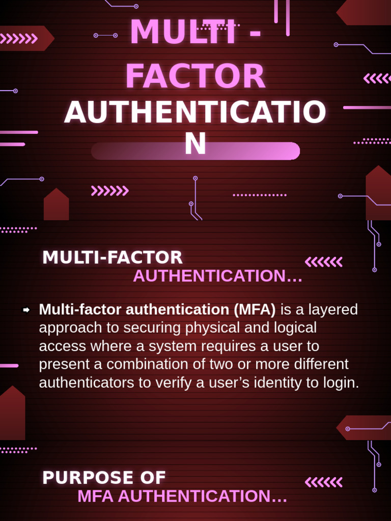 Multifactor Authentication | PDF | Authentication | Security
