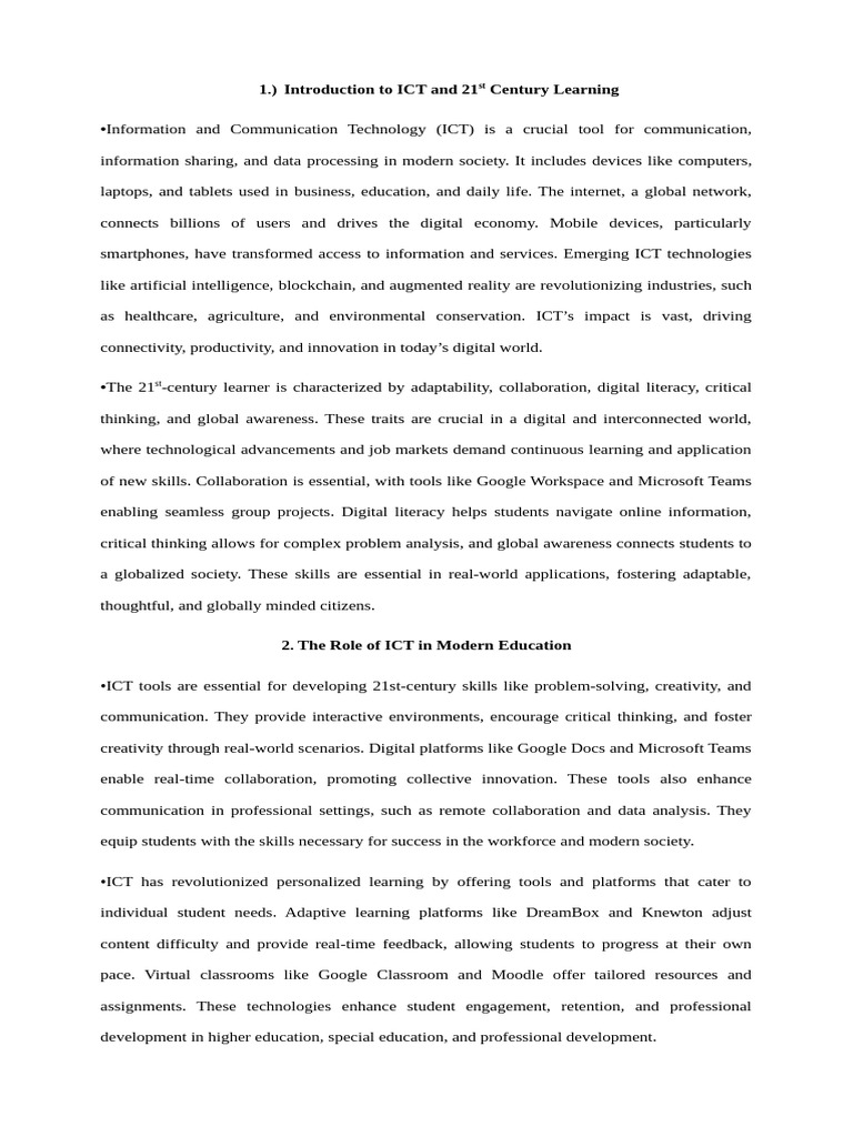 Activity 3 | PDF | Educational Technology | Information And Communications Technology