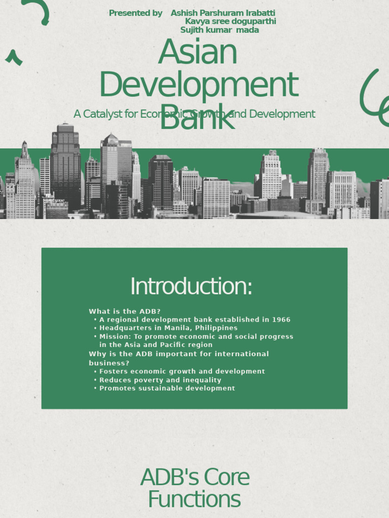 Asian Development Bank | PDF | Asian Development Bank | Infrastructure