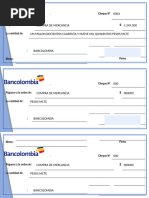 Formato Cheque BBVA Ejemplo | PDF