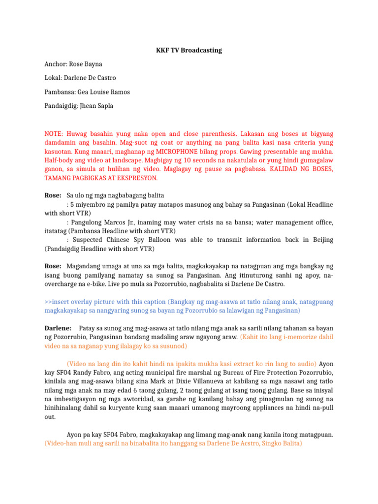 KKF TV Broadcasting | PDF