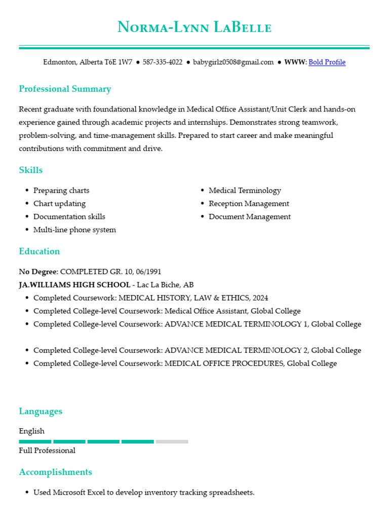 Medical Office Assistant Resume Summary | PDF