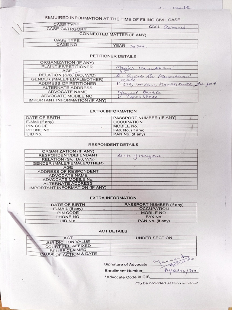 Manish Vs State Bail | PDF