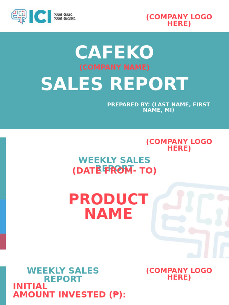 Entrep Sales Report Template | PDF