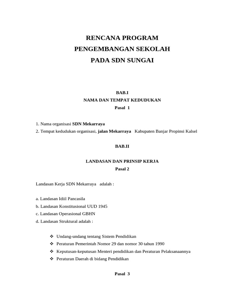 Rencana Program Kepsek 20232024 | PDF