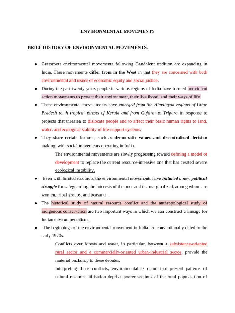 Environmental Movements | PDF | Technology & Engineering