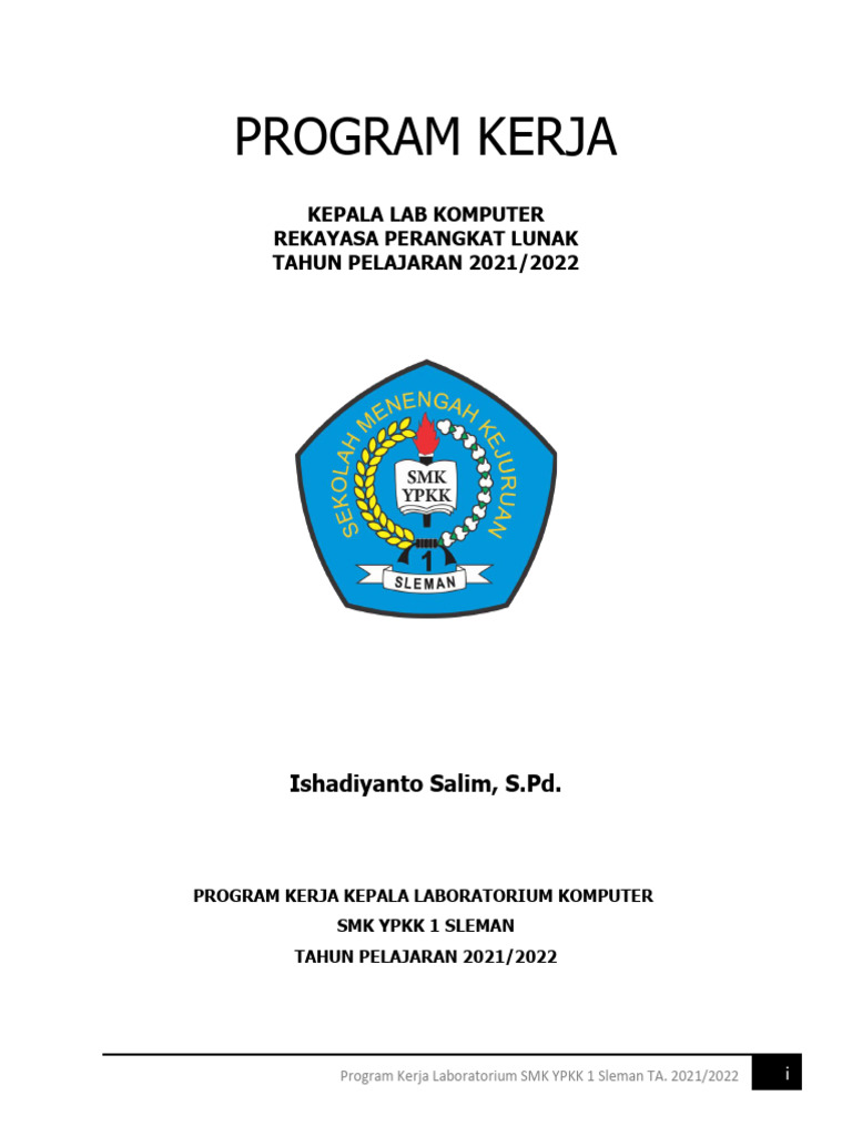 PROGRAM KERJA Lab Komputer | PDF
