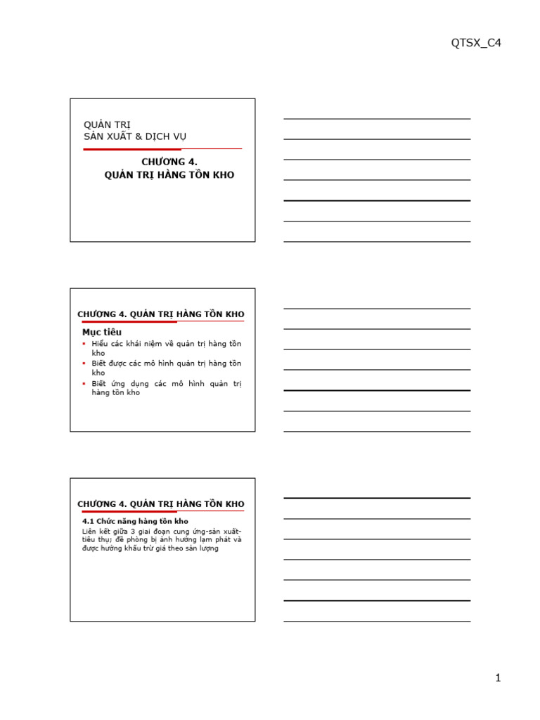 Chuong 4 Quan Tri Hang Ton Kho | PDF
