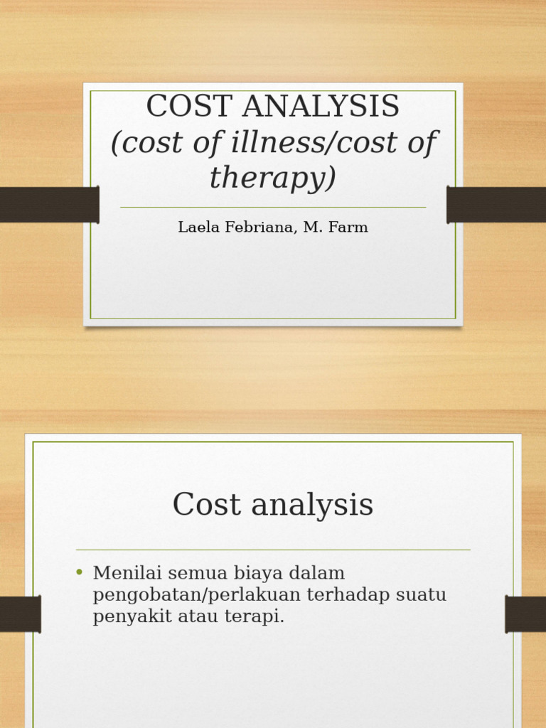 Cost Analysis | PDF