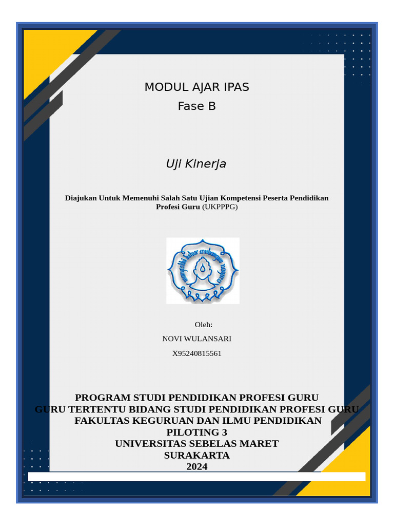 Modul Ajar Ipas - Novi Wulansari | PDF | Sains & Matematika Modul Ajar Ipas - Novi Wulansari | PDF | Sains & Matematika