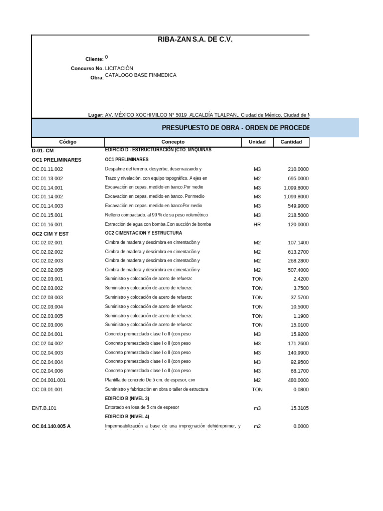 Oc Odp 1 | PDF | Hormigón | Ingeniería de Edificación