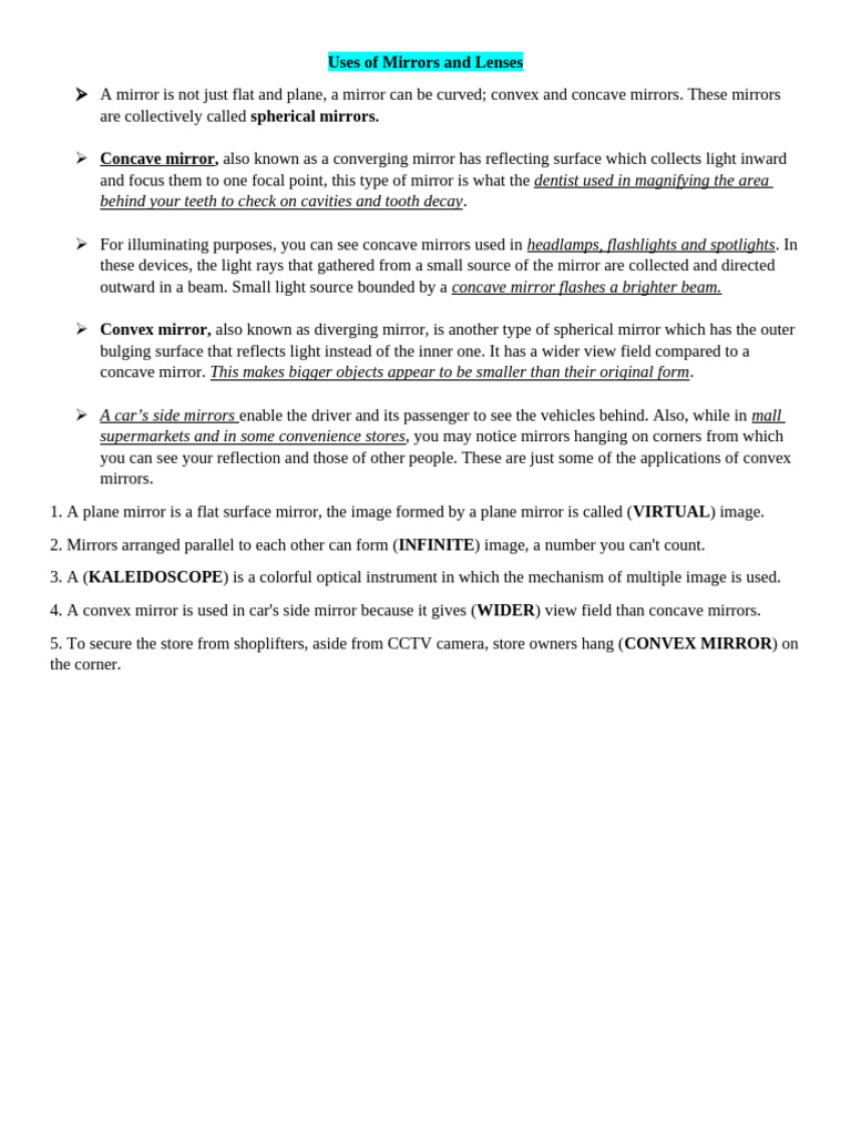 Reviewer Science | PDF | Mirror | Optics