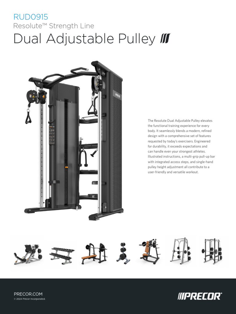 RUD0915 Dual Adjustable Pulley Product Brochure NA | PDF | Manufactured ...