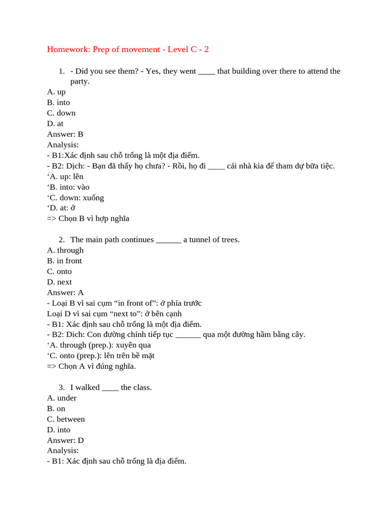 HW Prep Movement C 2 | PDF