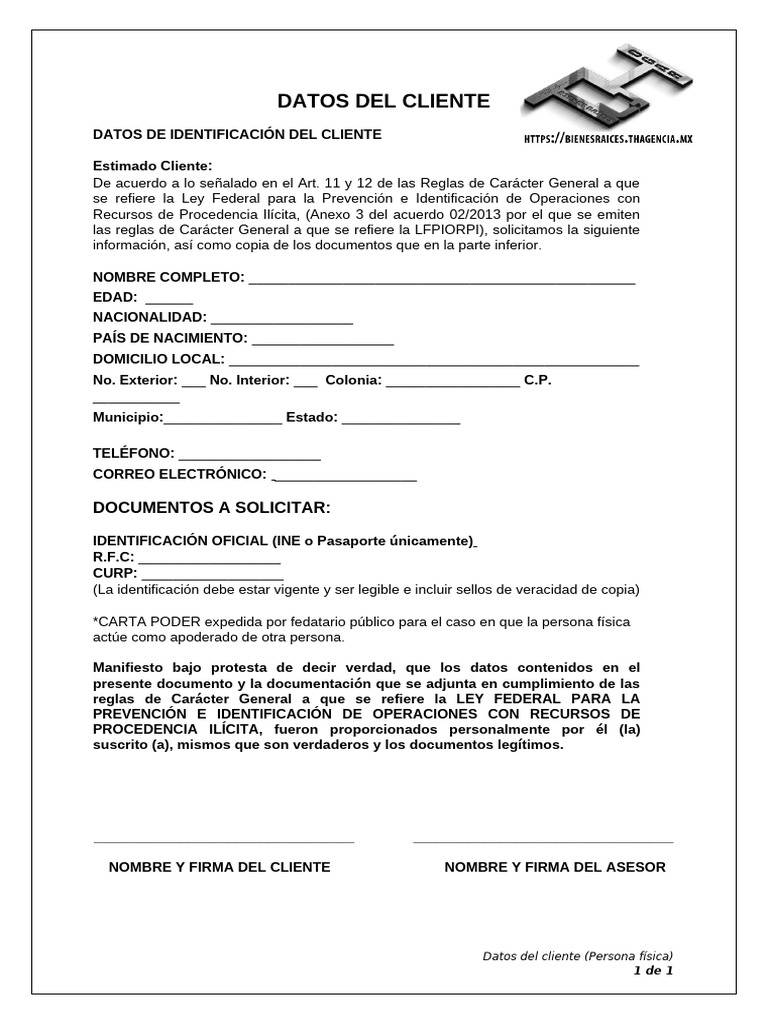 Solicitud de Datos para Cumplimiento Legal | PDF