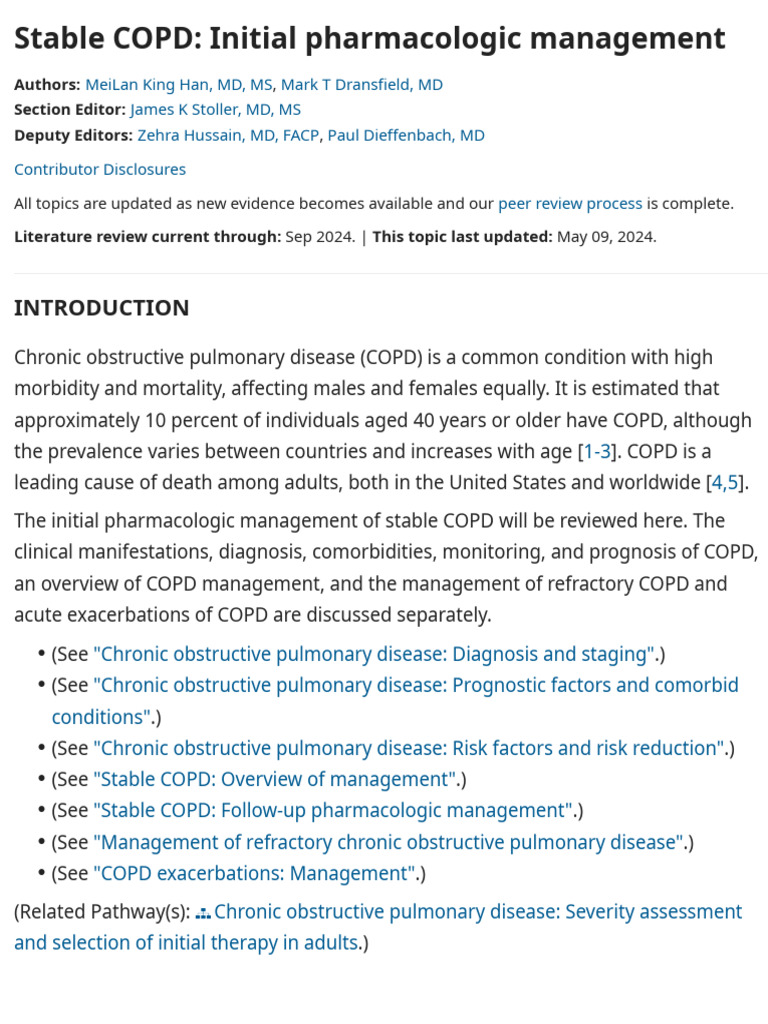 Copd 2 | PDF | Chronic Obstructive Pulmonary Disease | Asthma
