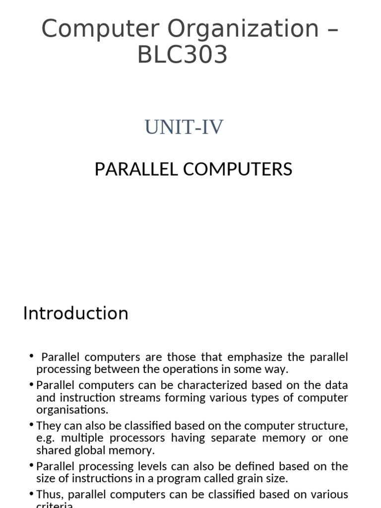 Flynns Classification | PDF | Parallel Computing | Central Processing Unit