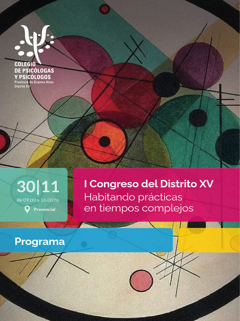 03a CPSI Programa Congreso | PDF | Psicoanálisis | Psicoterapia