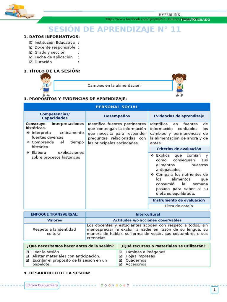 Sesiones de Aprendizaje - EDA IX Semana 2 - Editora Quipus Perú | PDF | Aprendizaje | Evaluación