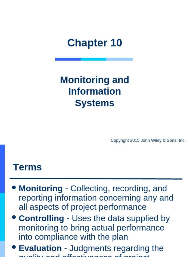 Ch10 Monitoring MIS | PDF | Business | Finance & Money Management