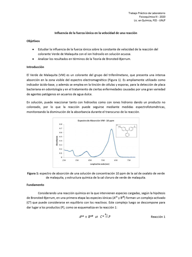 Fza Iónica-Vel Reacción | PDF | Química Física | Química