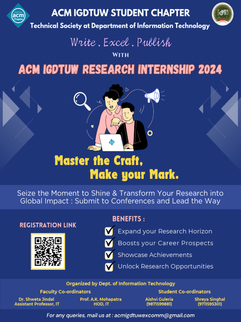 ACM Research Internship 2024 Poster | PDF | Art | Computers