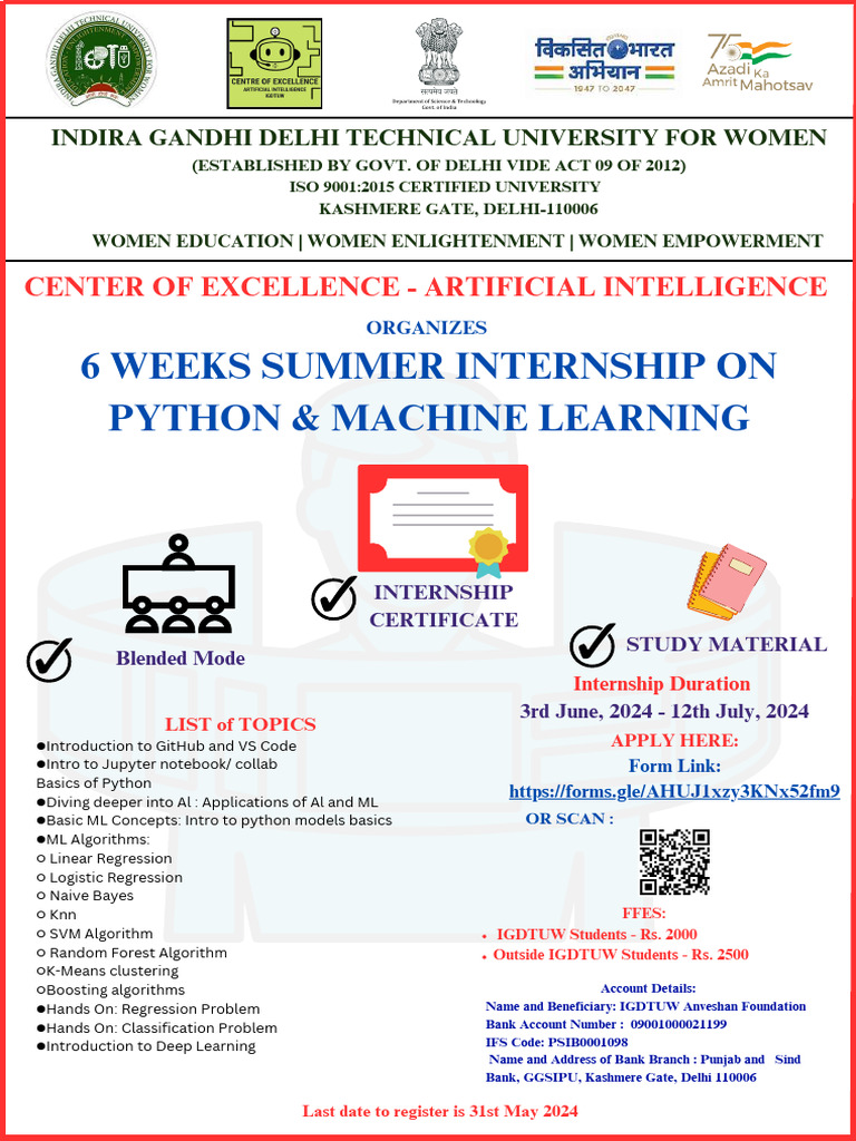 Python ML Internship - 2024 | PDF | Career & Growth | Computers