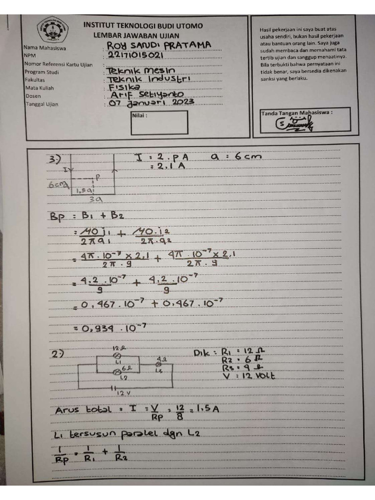 Uas Fisika - Roy Sandi Pratama | PDF