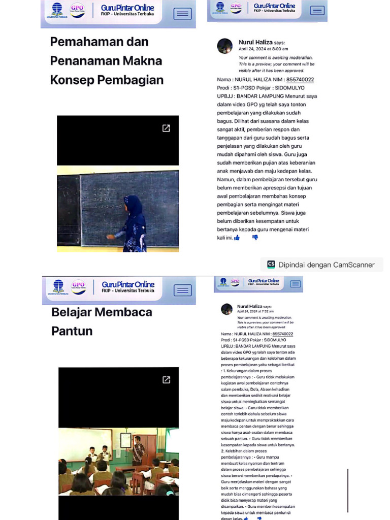 NURUL HALIZA 6B Video Eksak Dan Non Eksa | PDF