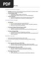 Class 10 History - Nationalism in India Map-Work | PDF