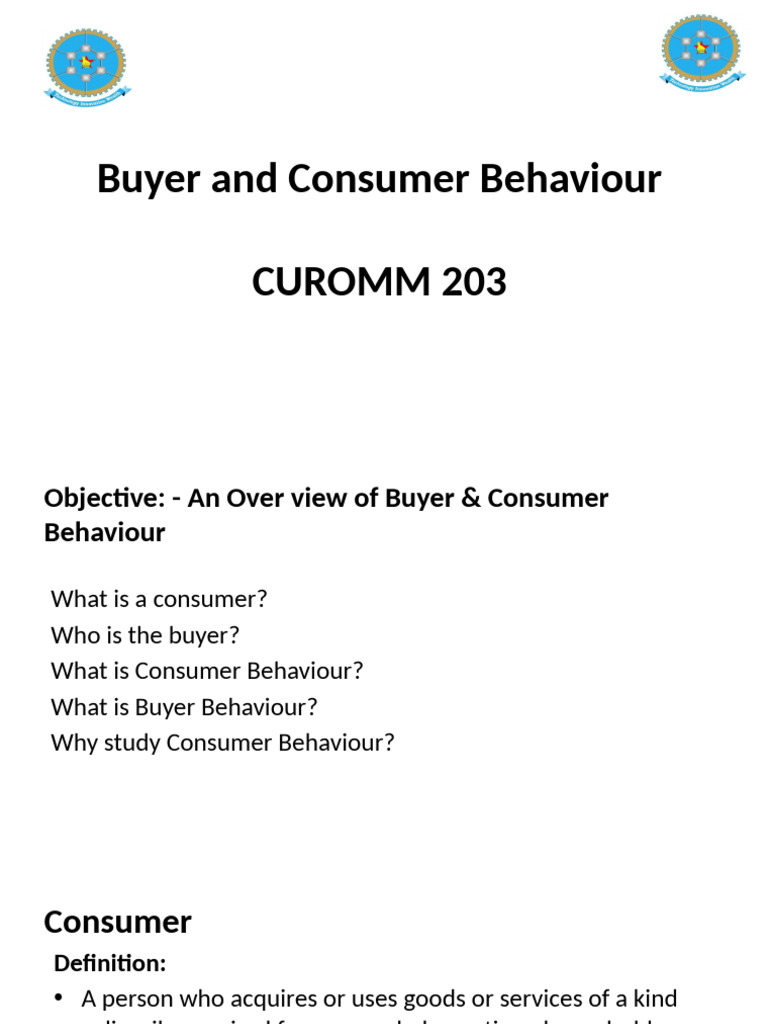 Understanding Buyer & Consumer Behavior | PDF