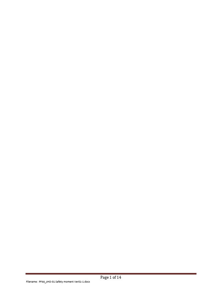 PF44 - Safety Moment - Ver01-1 | PDF | Occupational Safety And Health ...