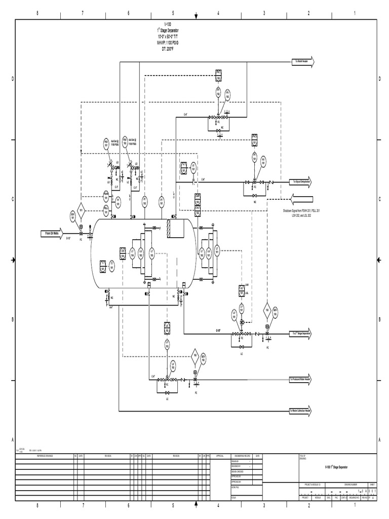 Engineering Drawings for Oil Separation | PDF
