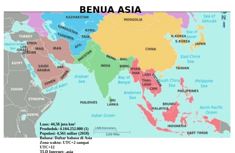 Benua Asia | PDF | Seni & Disiplin Bahasa