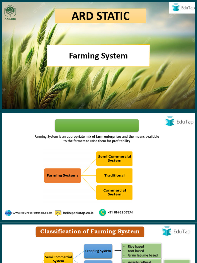 Farming System - 240807 - 150248 | PDF | Agriculture | Organic Farming