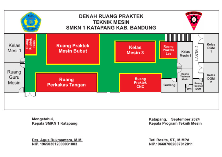 Denah Bengkel Mesin Nekat | PDF