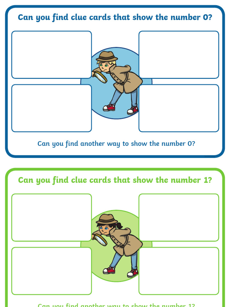 Number Detective Posters | PDF