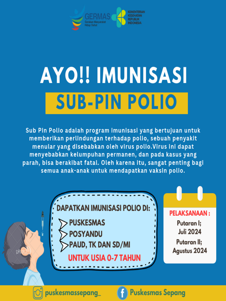 Flyer Imunisasi Polio | PDF