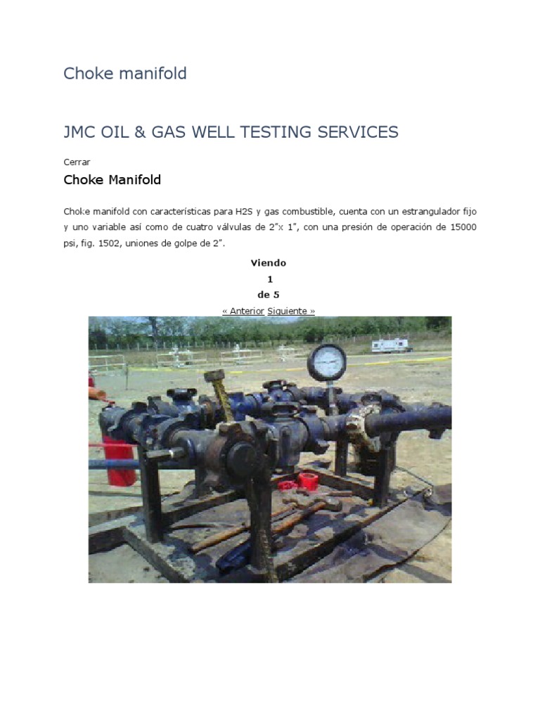 Choke Manifold | PDF