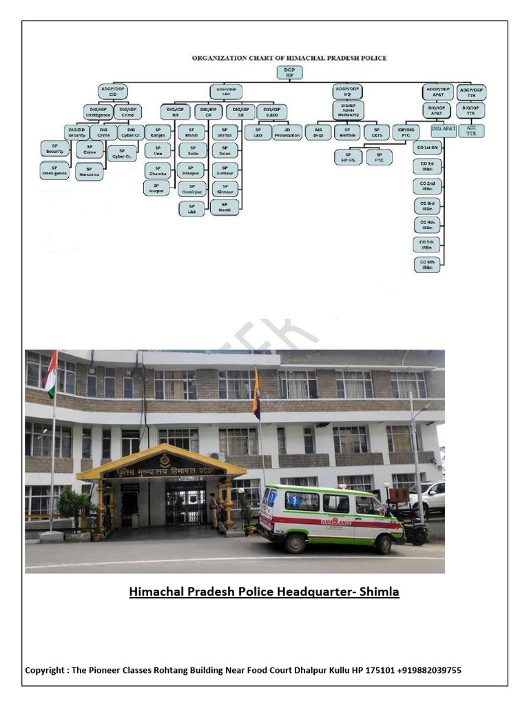 Himachal Pradesh Police Overview | PDF | Emergency Services | Law ...