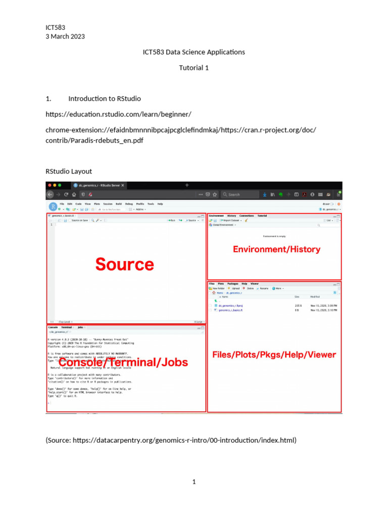 Tutorial 1 - Answers. | PDF | Comma Separated Values | Data