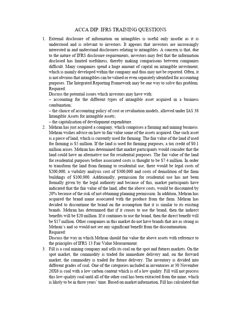 ACCA DIP IFRS LTQ | PDF | Fair Value | Bonds (Finance)