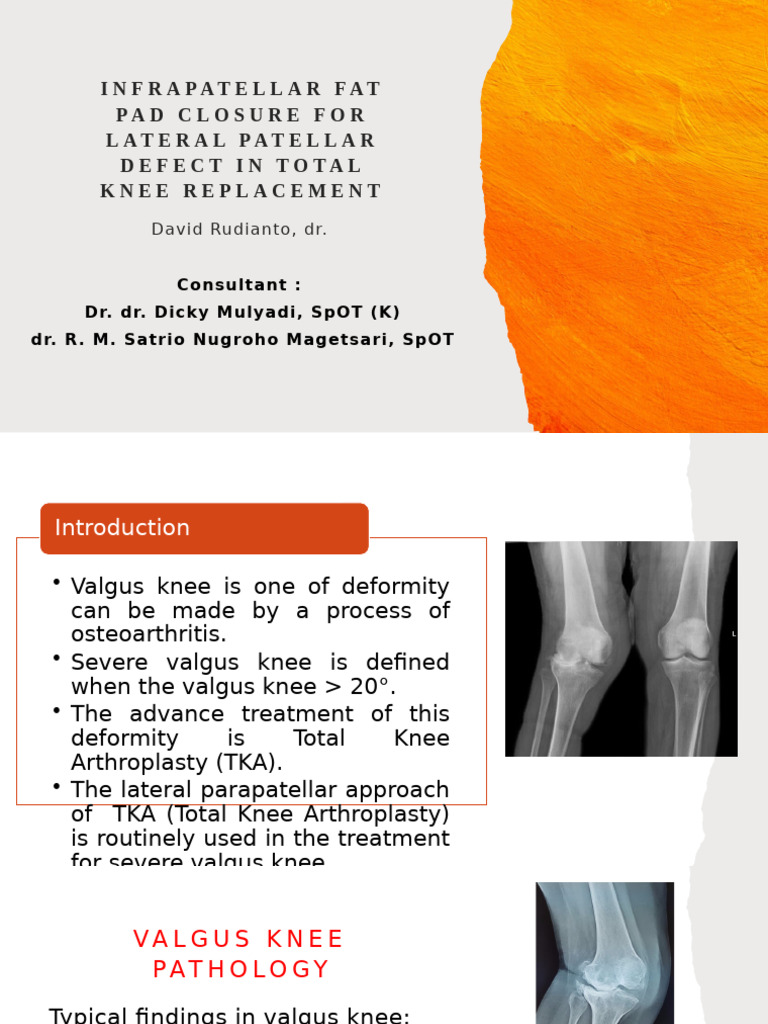 Infrapatellar Fat Pad Closure For Lateral Patellar Defect | PDF | Knee ...