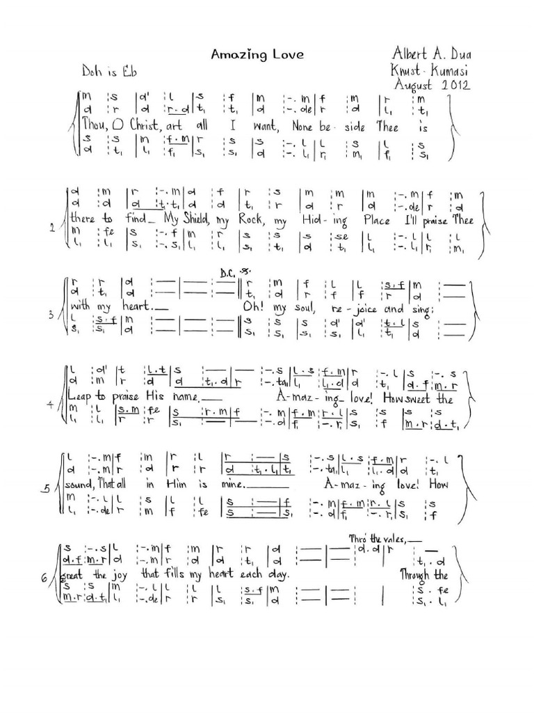 Amazing Love - Albert 2 | PDF