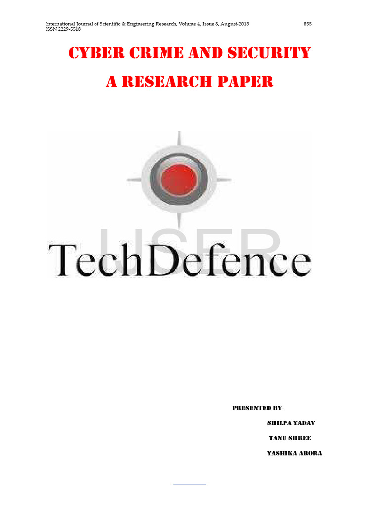 Cyber Crime and Security A Research Pape | PDF | Security | Computer ...