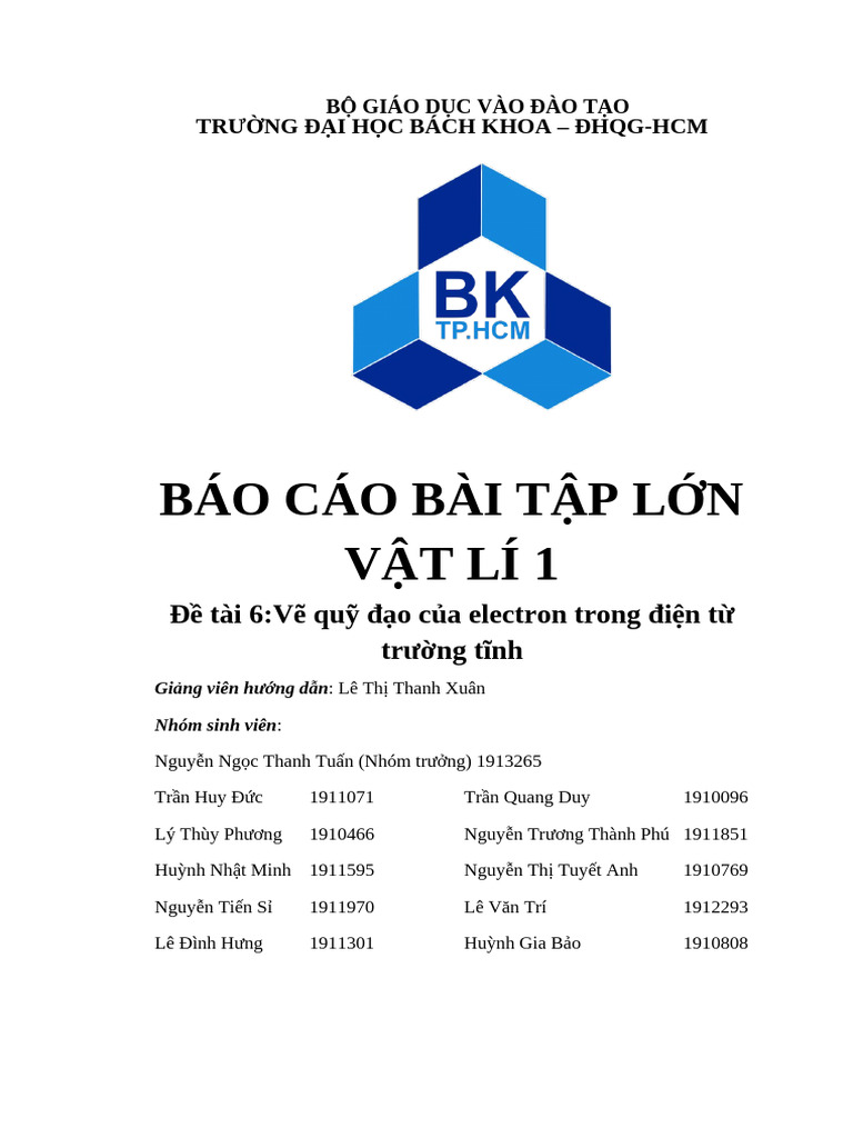 Báo Cáo BTL 1 | PDF