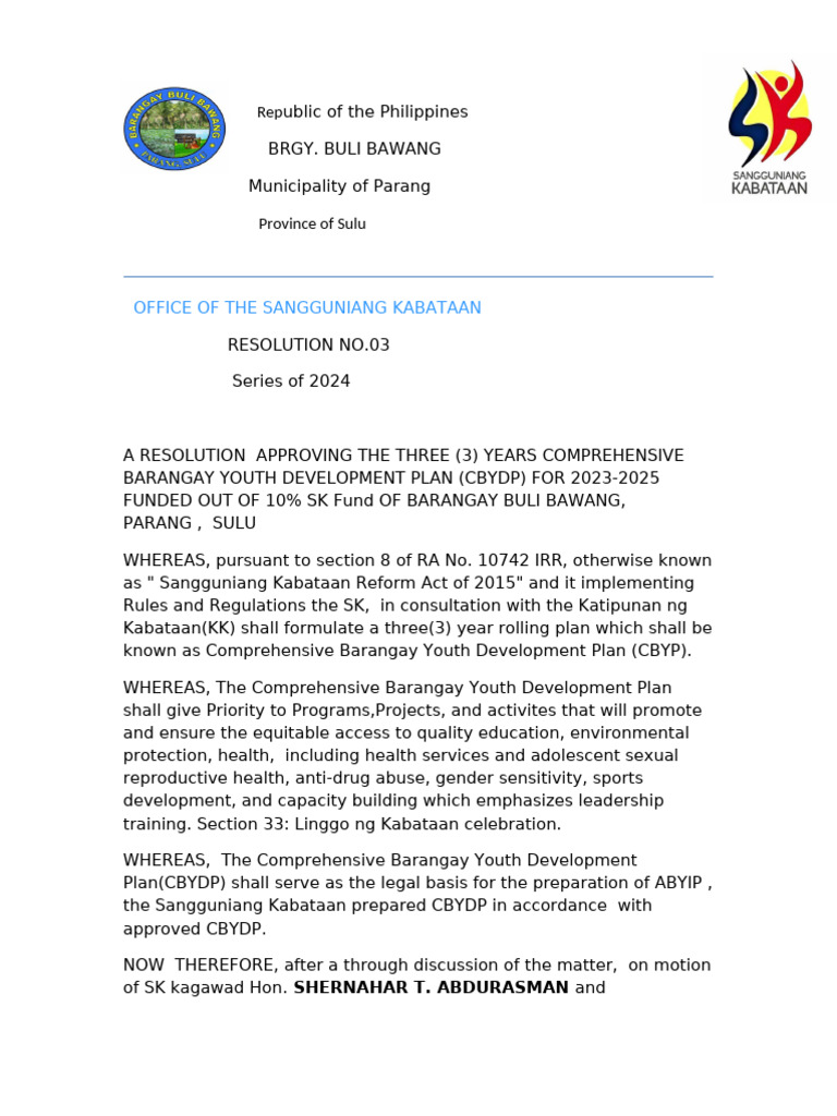 SK Resolution 3 | PDF