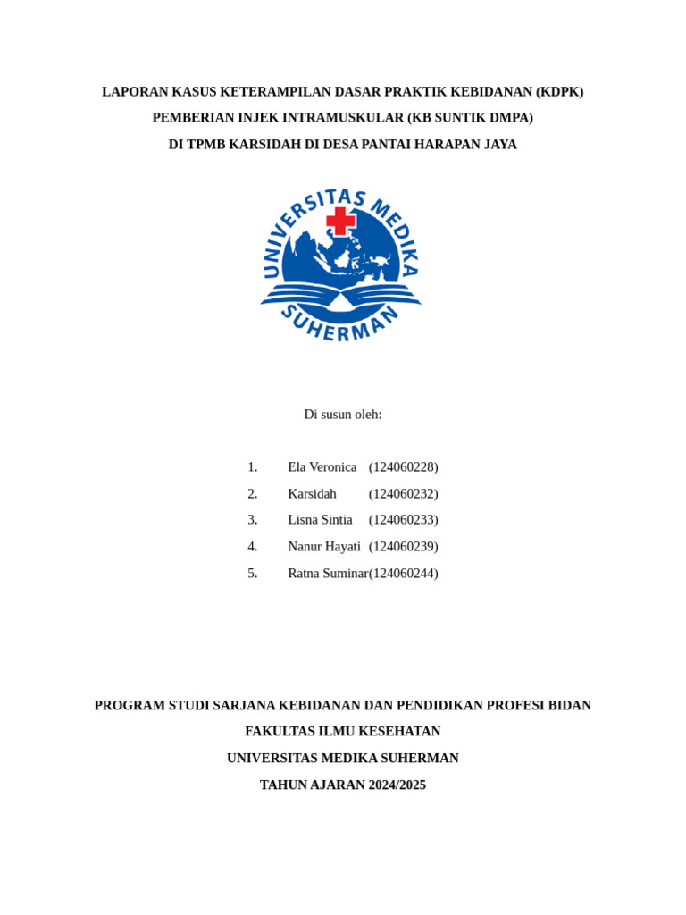 Laporan Kasus KDPK Makalah KB New | PDF